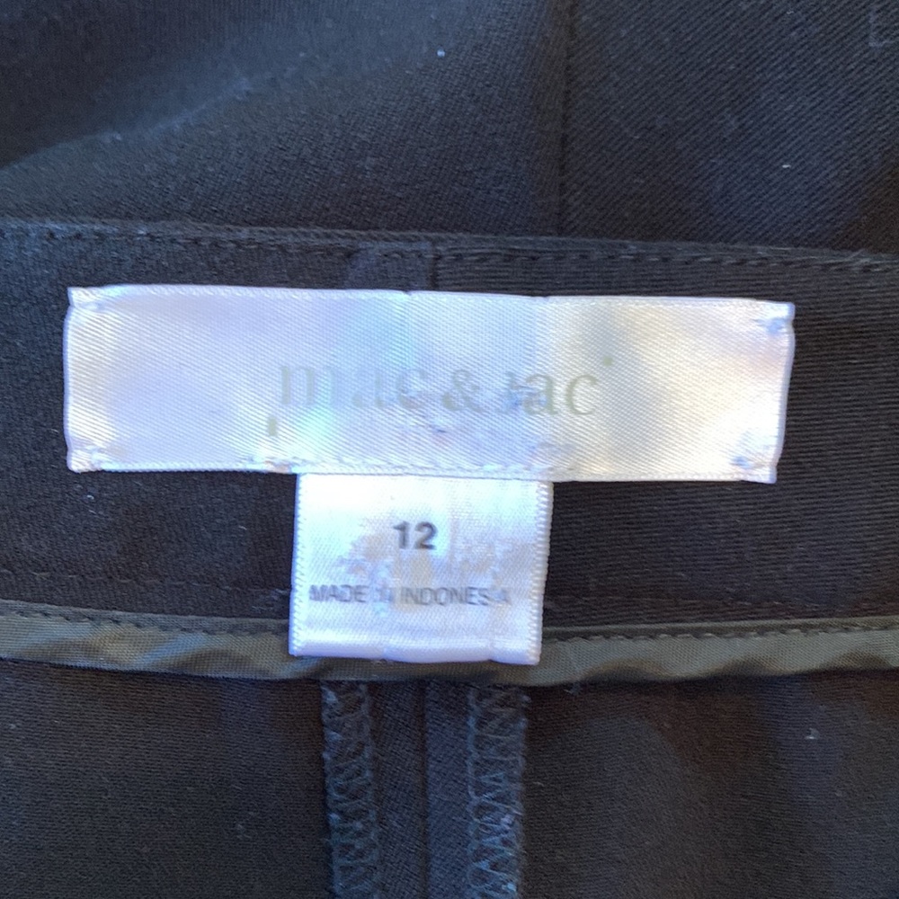 Mac & Jac Black Career Pants With 2 Front Pockets - Gem